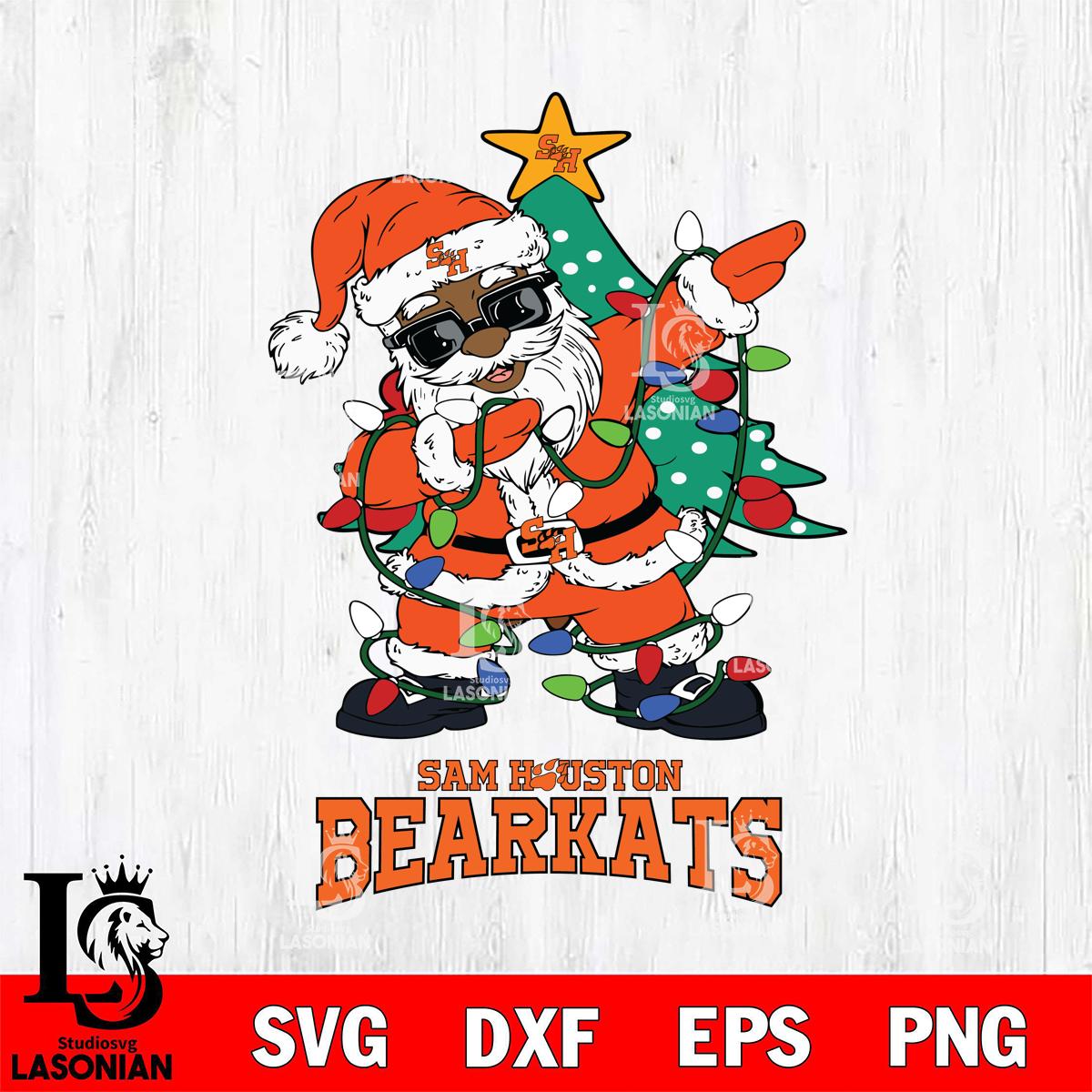 Sam Houston Bearkats Santa Claus Ugly Christmas – lasoniansvg