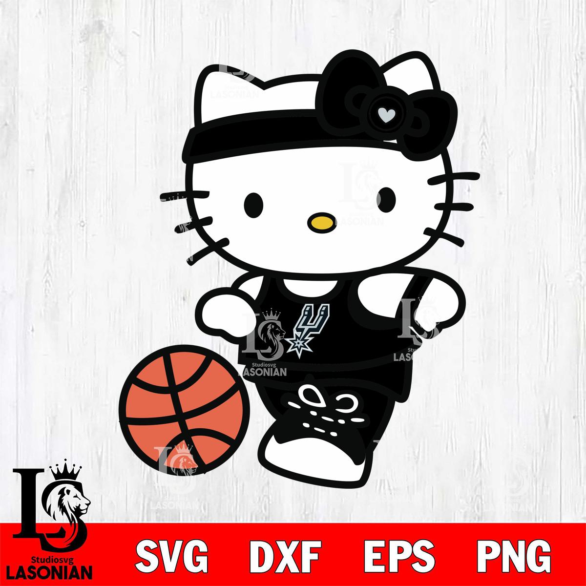 San Antonio Spurs Hello Kitty basketball 4 – lasoniansvg