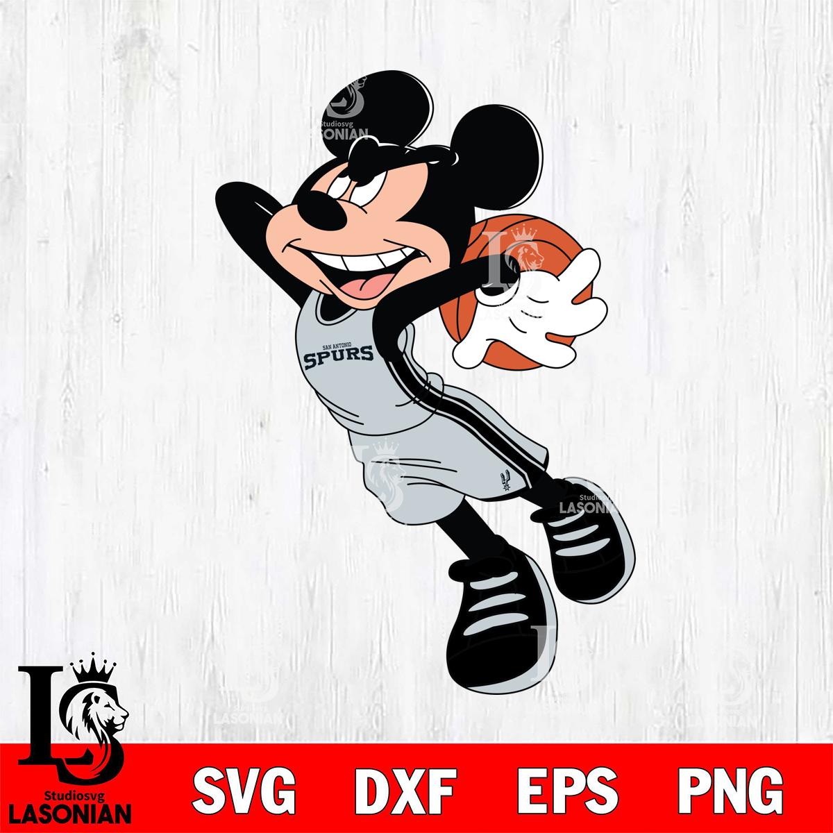 San Antonio Spurs Mickey Minne 7 Nba – lasoniansvg