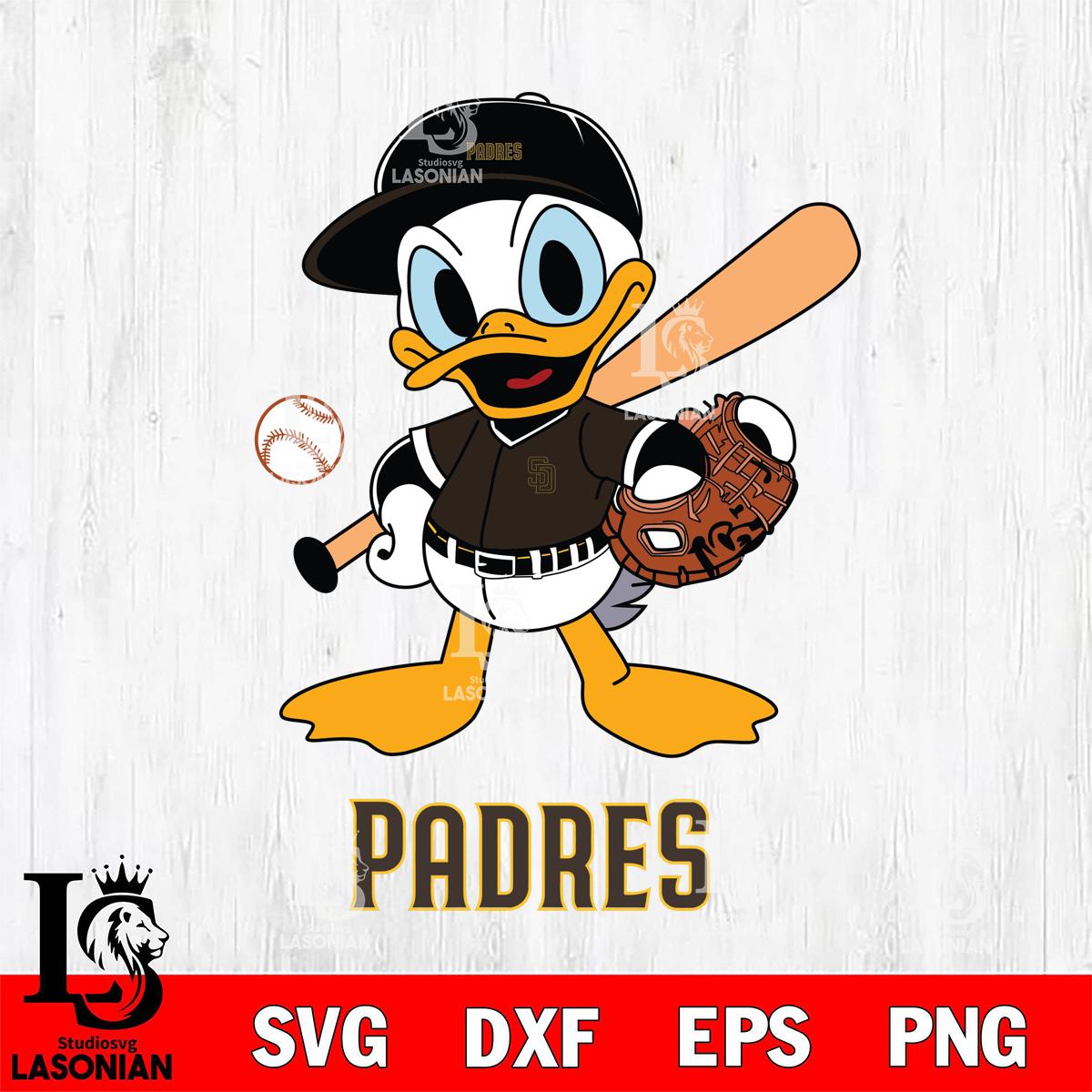 San Diego Padres Donald Duck Baseball – lasoniansvg