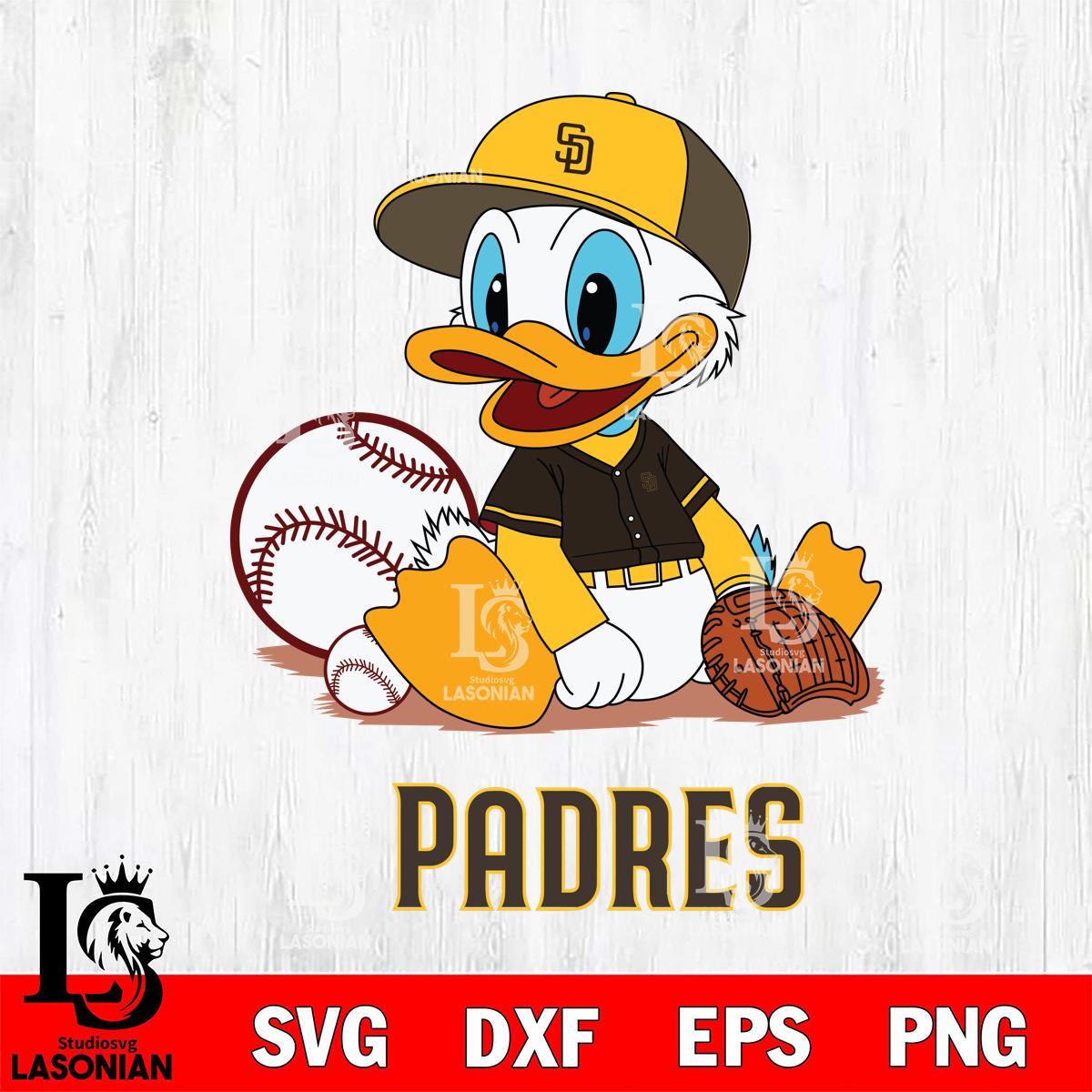 San Diego Padres Donald Duck Baseball Sport – lasoniansvg