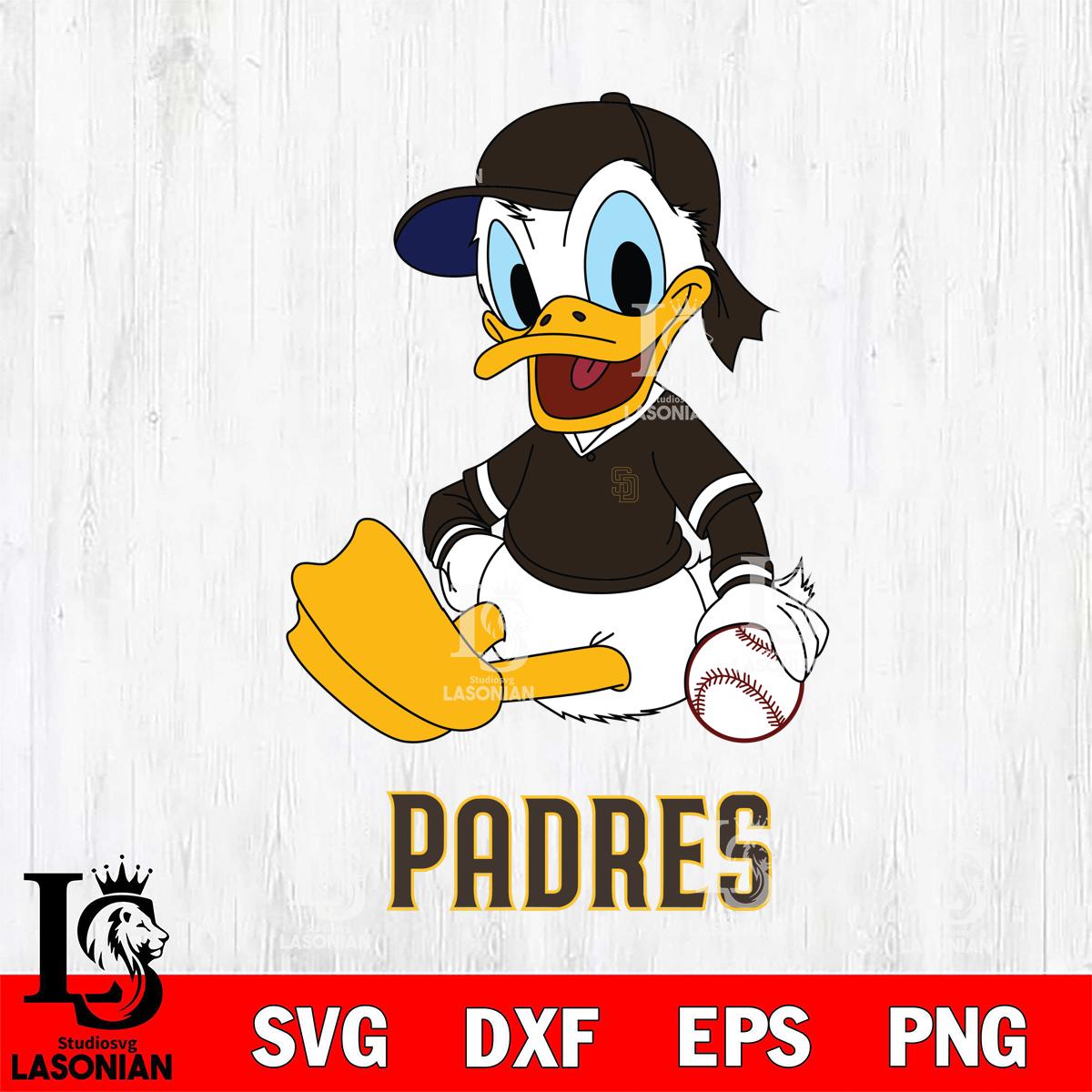San Diego Padres Donald Duck Baseball hat – lasoniansvg