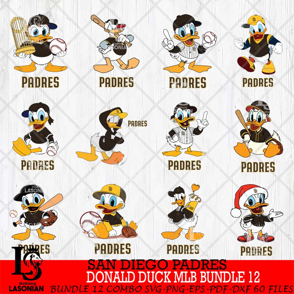 San Diego Padres Donald Duck MLB Bundle 12 – lasoniansvg