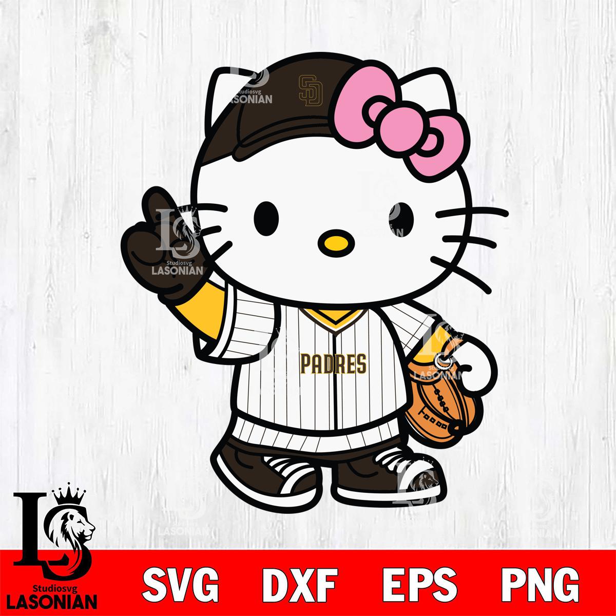 San Diego Padres Pink Hello Kitty Baseball – lasoniansvg