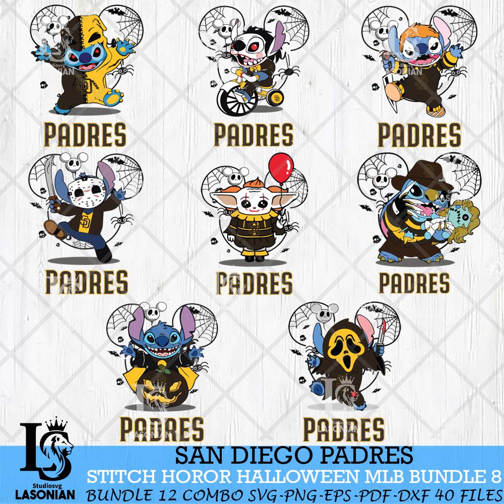 San Diego Padres Stitch Halloween Bundle MLB – lasoniansvg