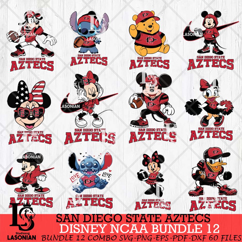 San Diego State Aztecs Disney NCAA Bundle Svg PNG 12 – lasoniansvg