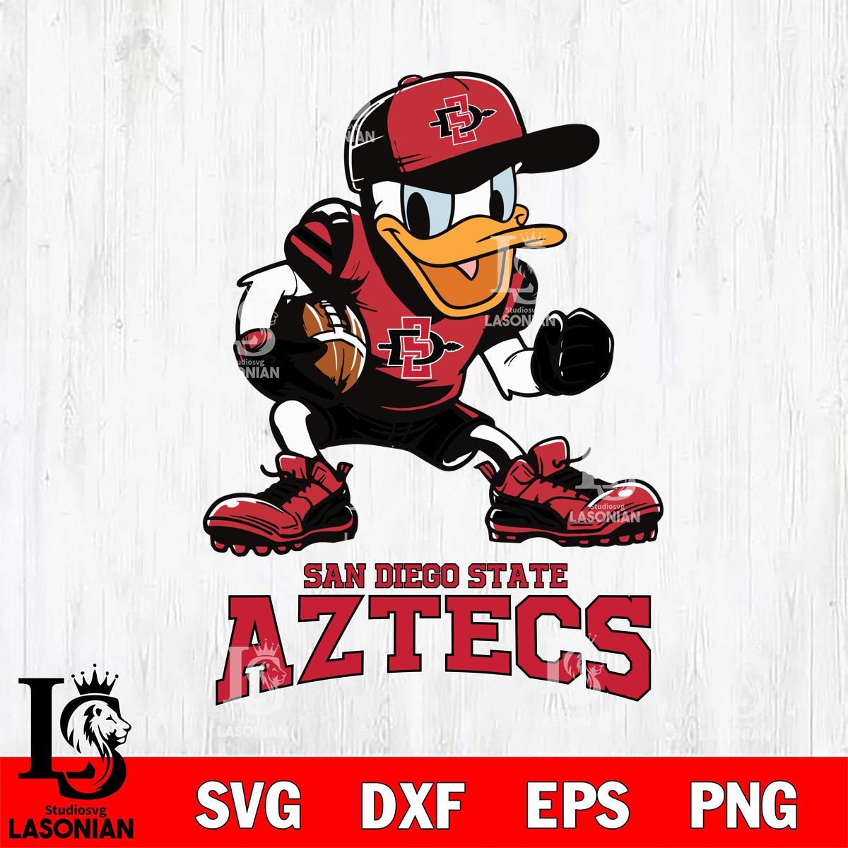 San Diego State Aztecs Donal Duck Disney – lasoniansvg