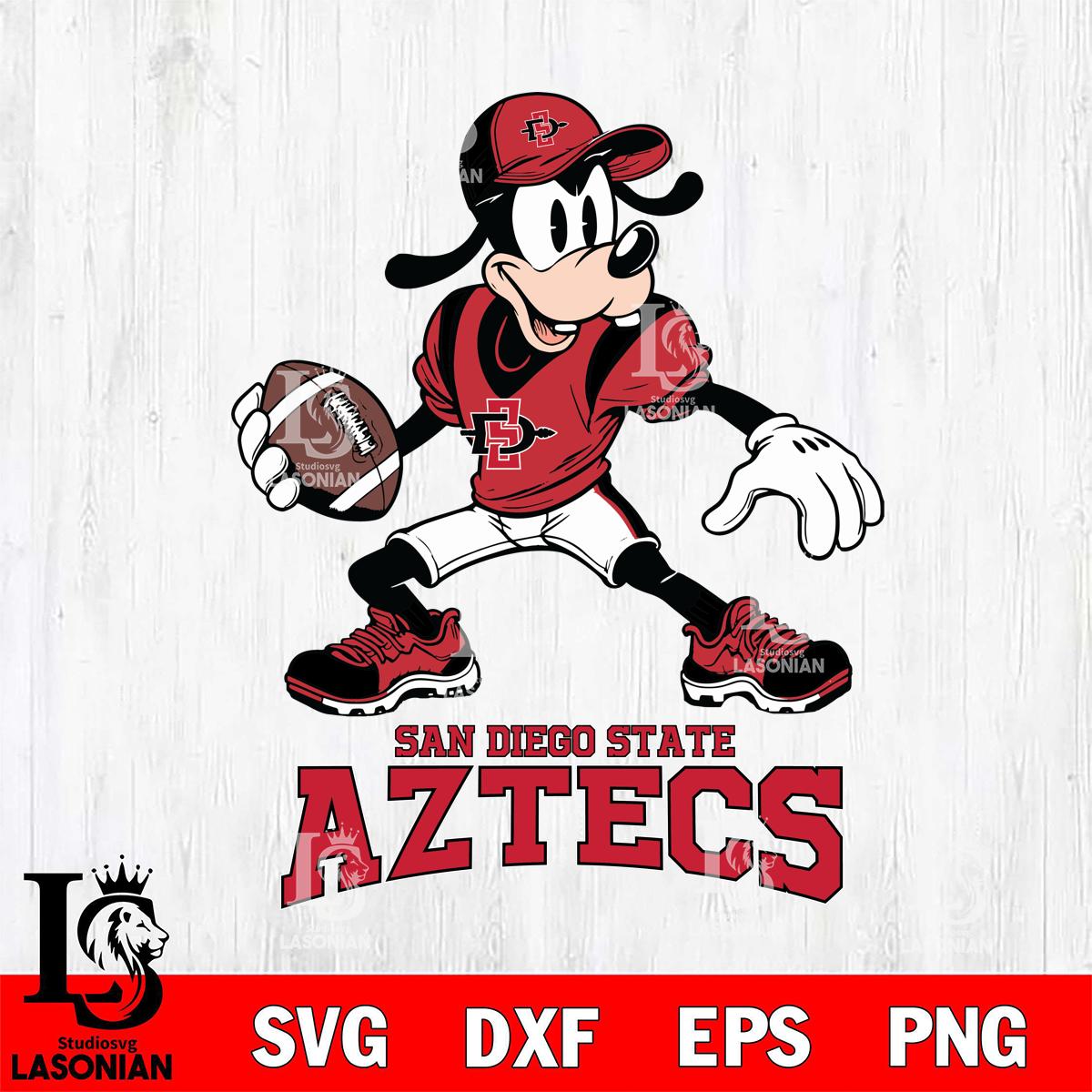 San Diego State Aztecs Goofy Disney – lasoniansvg
