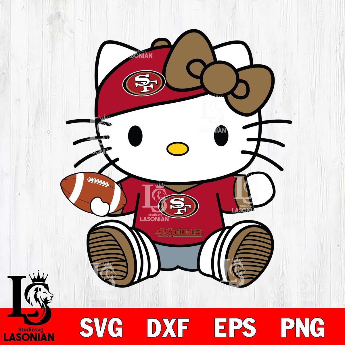 San Francisco 49ers Cute Hello Kitty Football 11 – lasoniansvg