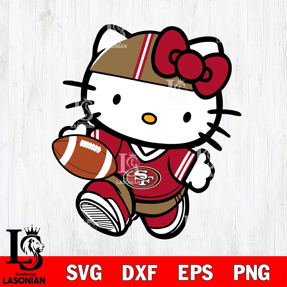 San Francisco 49ers Cute Hello Kitty Football 9 – lasoniansvg