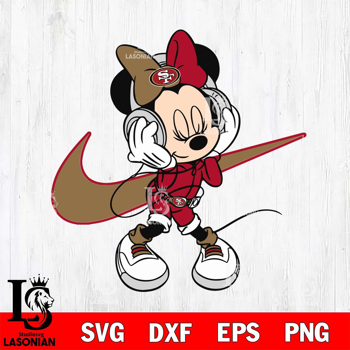 San Francisco 49ers Cute Minnie Mouse Dancing – lasoniansvg
