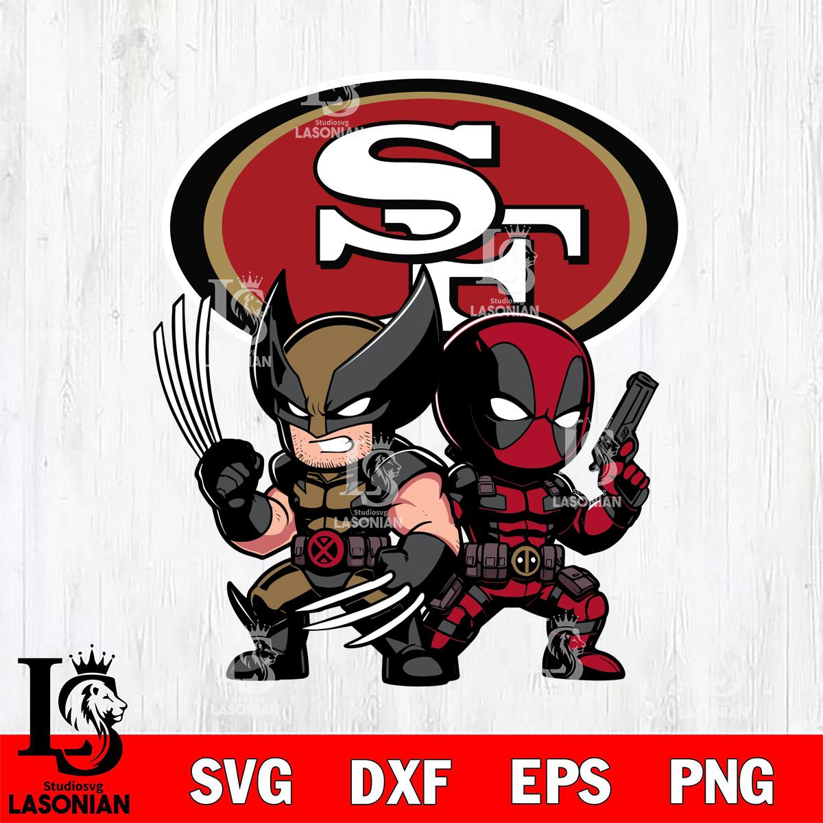 San Francisco 49ers Deadpool And Wolverine – lasoniansvg