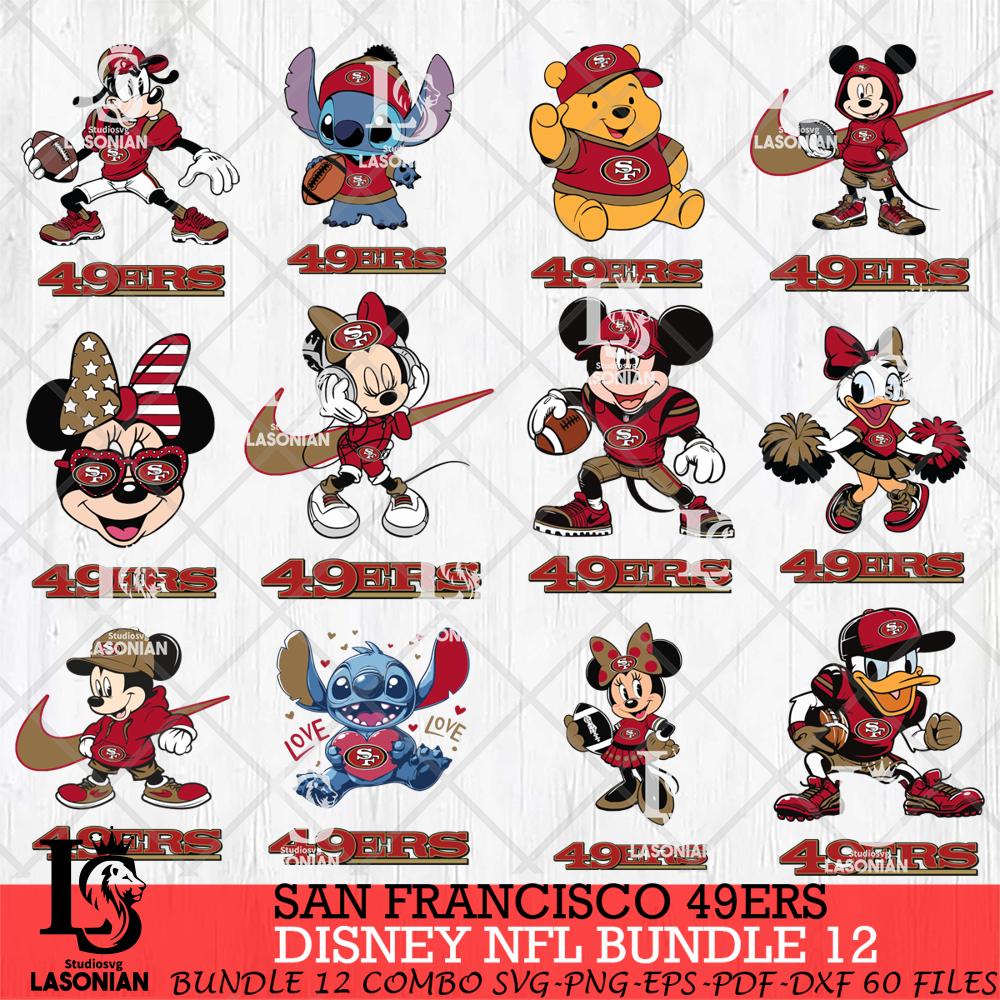 San Francisco 49ers Disney NFL Bundle Svg PNG 12 – lasoniansvg