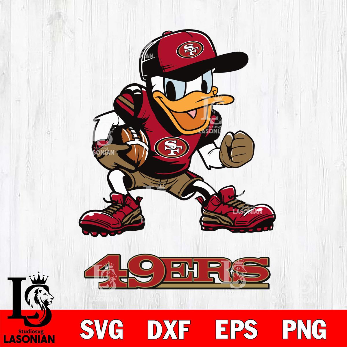 San Francisco 49ers Donal Duck Disney – lasoniansvg