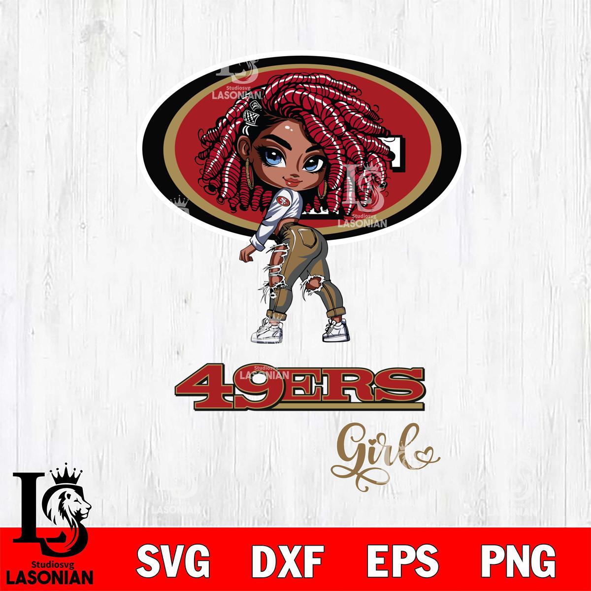 San Francisco 49ers Fan Girl – lasoniansvg
