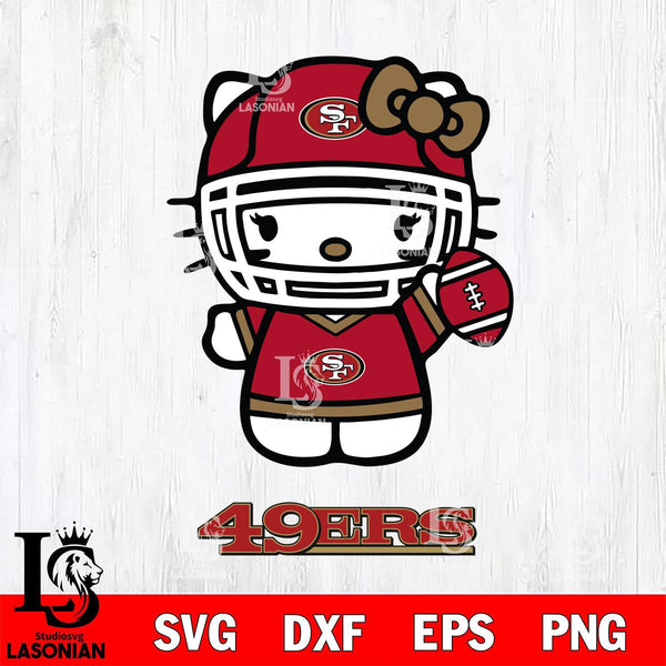 San Francisco 49ers Hello Kitty Nfl 1 – lasoniansvg