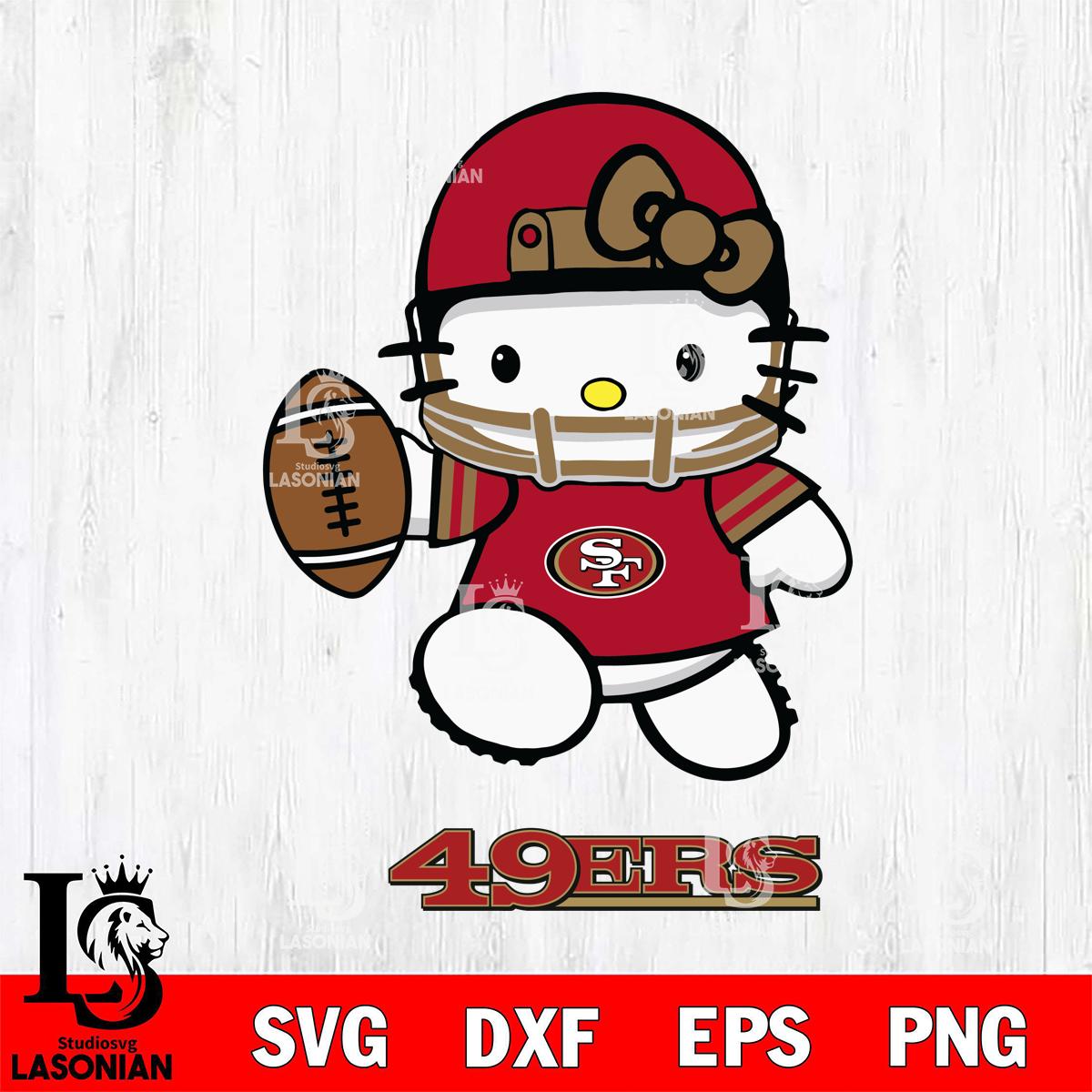 San Francisco 49ers Hello Kitty Nfl 4 – lasoniansvg