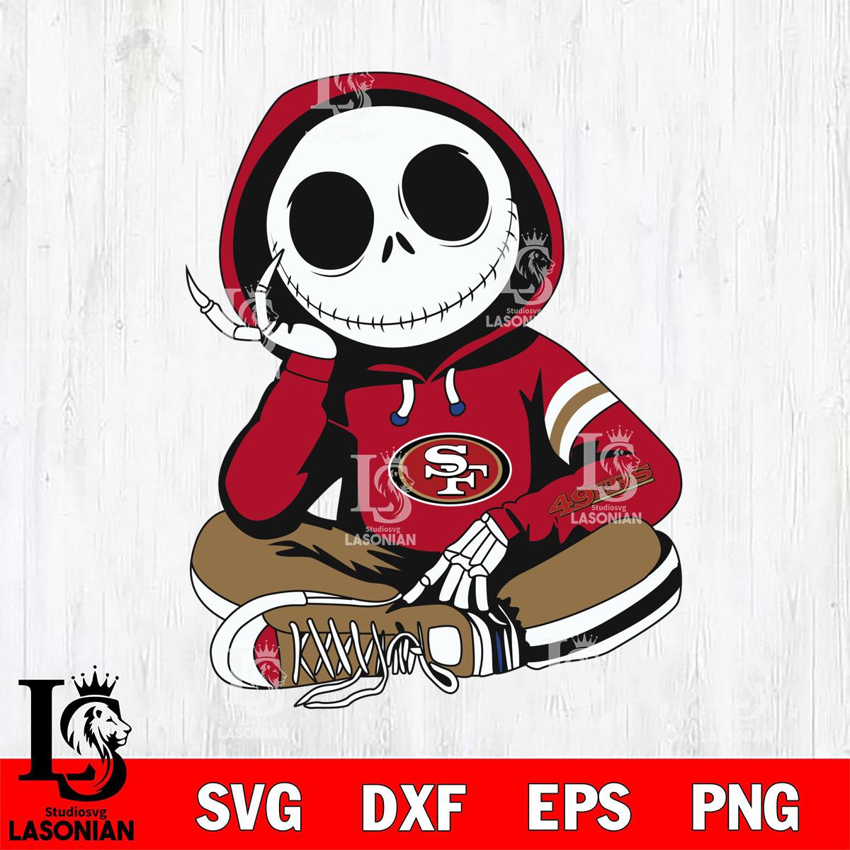 San Francisco 49ers Jack Skellington halloween – lasoniansvg
