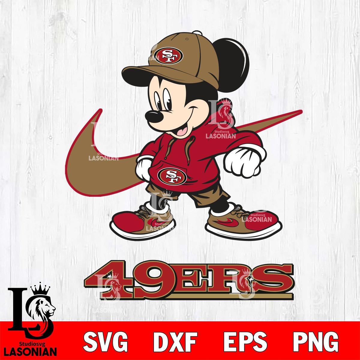 San Francisco 49ers Mickey Mouse NIKE – lasoniansvg