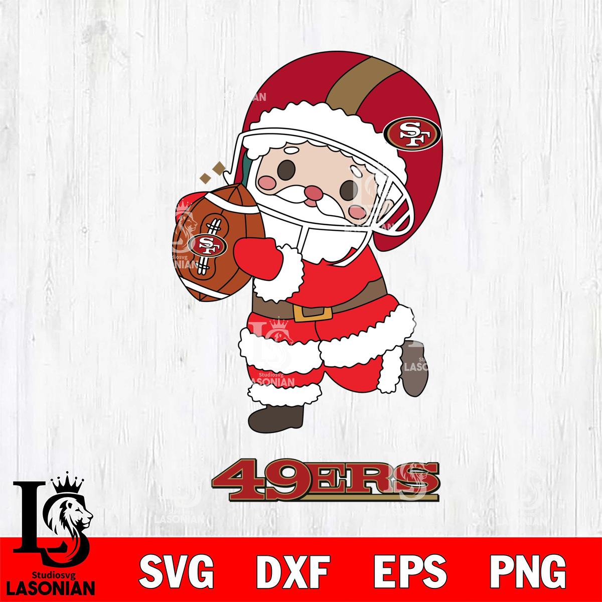 San Francisco 49ers Santa Claus Cute – lasoniansvg