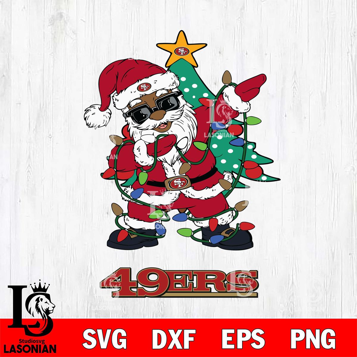 San Francisco 49ers Santa Claus Ugly Christmas – lasoniansvg