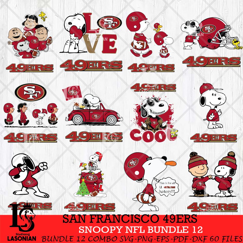 San Francisco 49ers Snoopy NFL Bundle 12 SVG – lasoniansvg