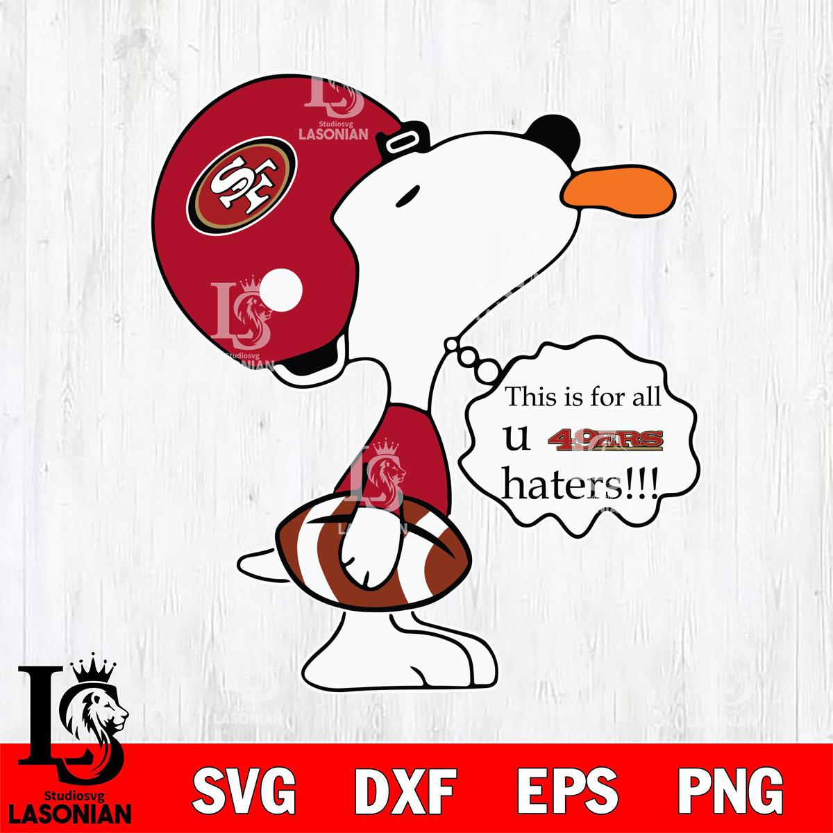 San Francisco 49ers Snoopy Sport 6 – lasoniansvg
