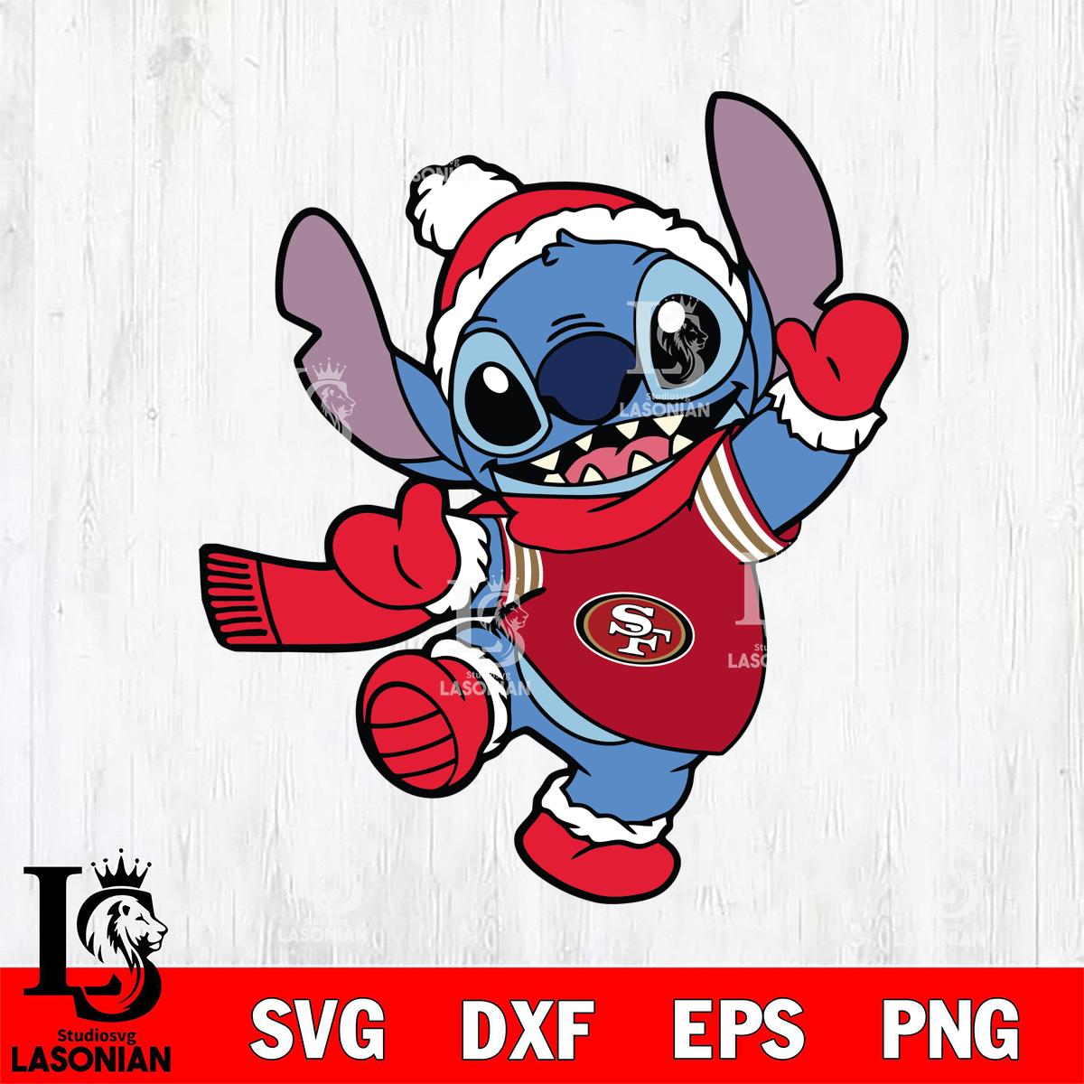 San Francisco 49ers Stitch Disney Christmas – lasoniansvg
