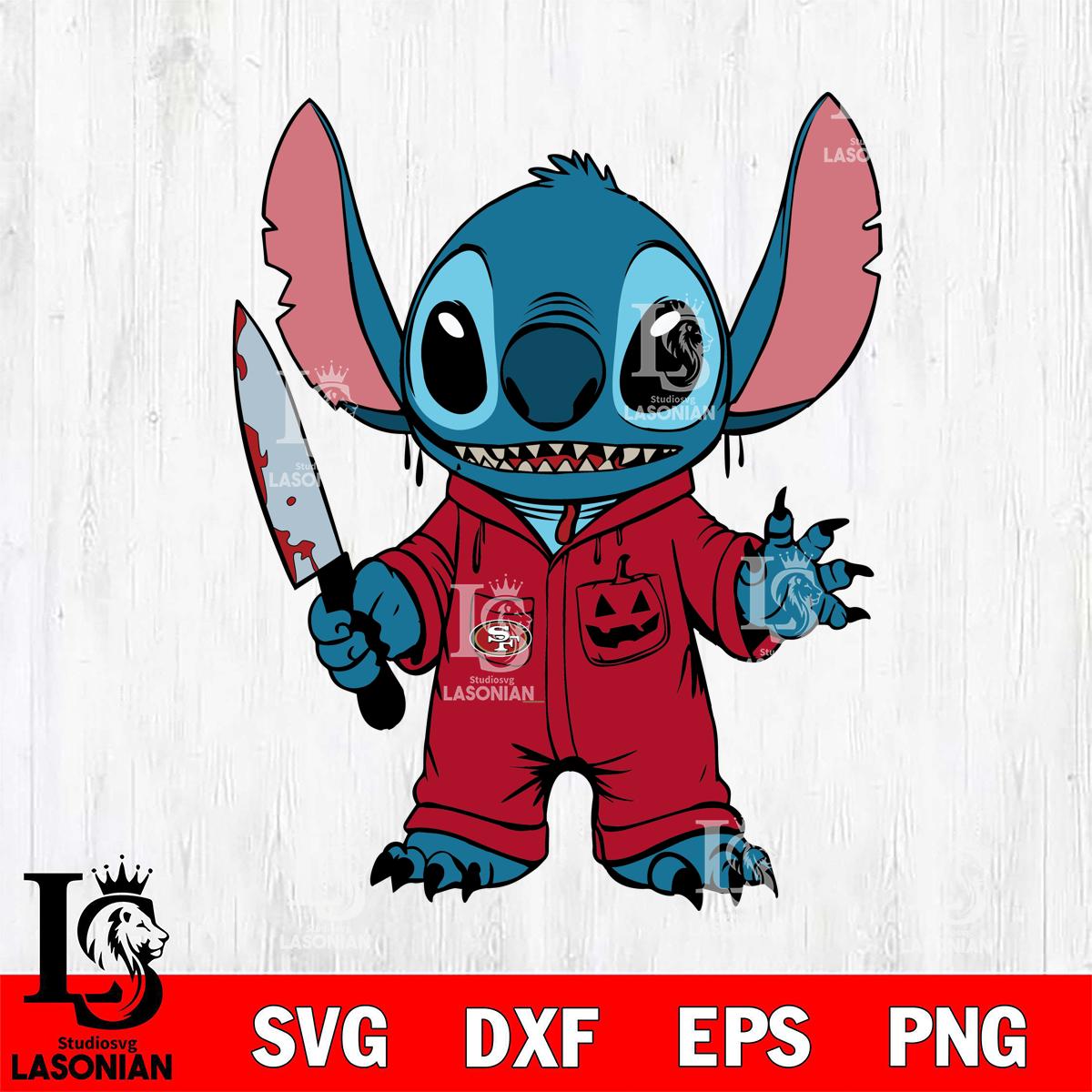 San Francisco 49ers Stitch Horror Football – lasoniansvg