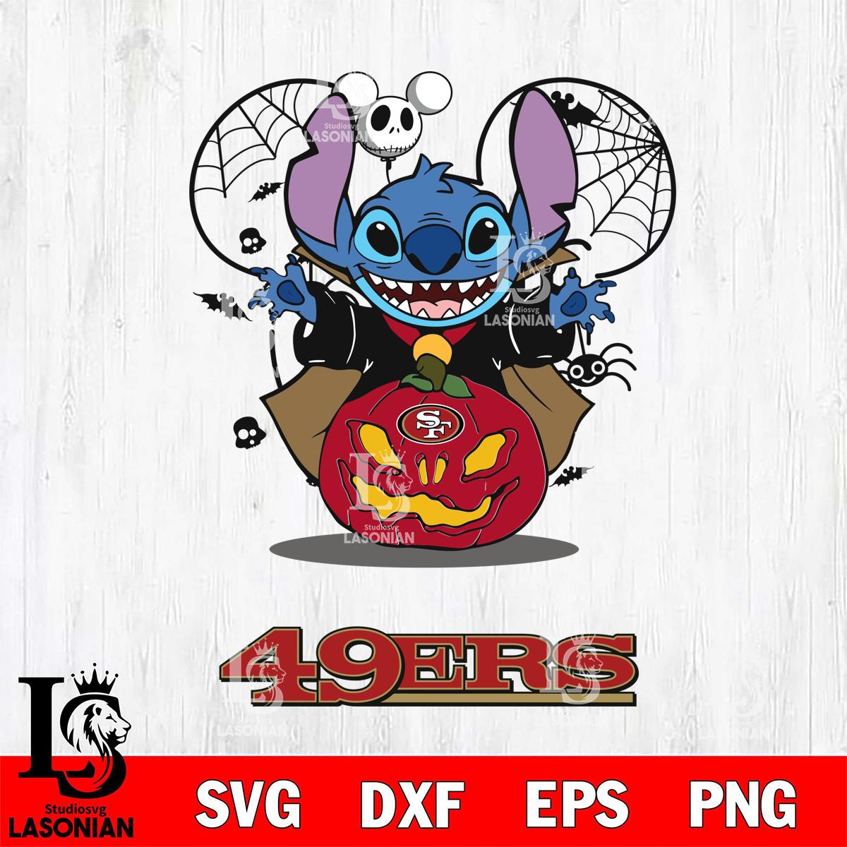 San Francisco 49ers Stitch Horror Halloween – lasoniansvg