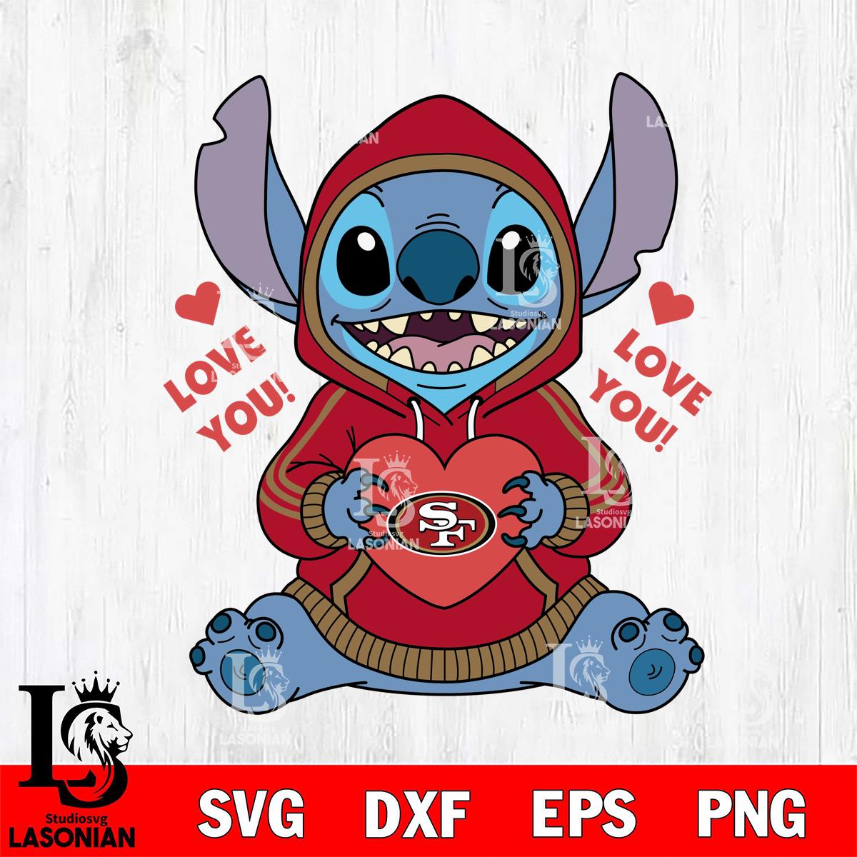 San Francisco 49ers Stitch Love You – lasoniansvg