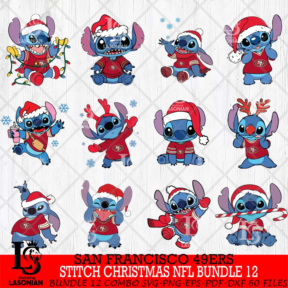 San Francisco 49ers Stitch Christmas NFL Bundle 12 – lasoniansvg
