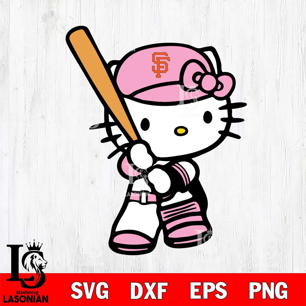 San Francisco Giants Hello Kitty Pink Baseball – lasoniansvg