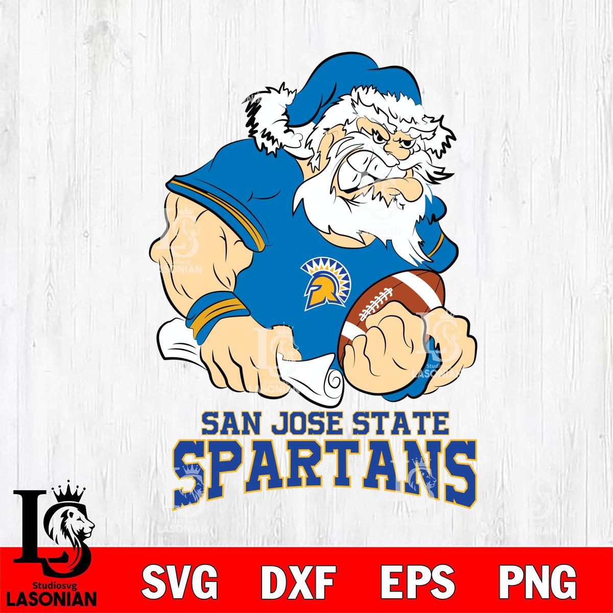 San José State Spartans Santa Claus Angry – lasoniansvg
