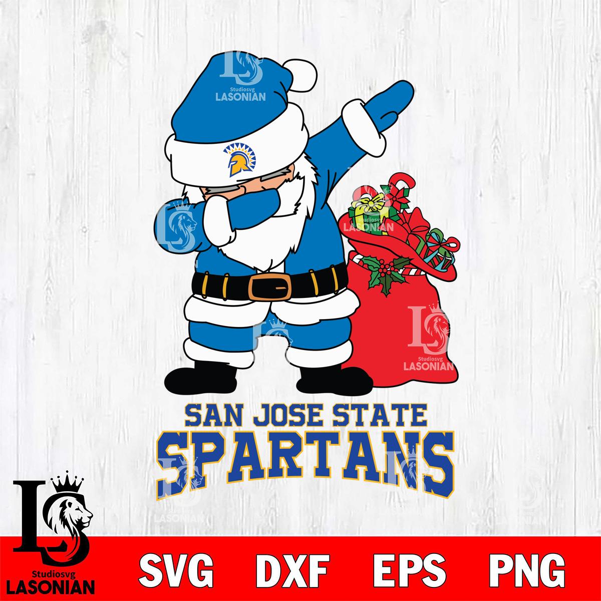 San José State Spartans Santa Dabbing Christmas – lasoniansvg