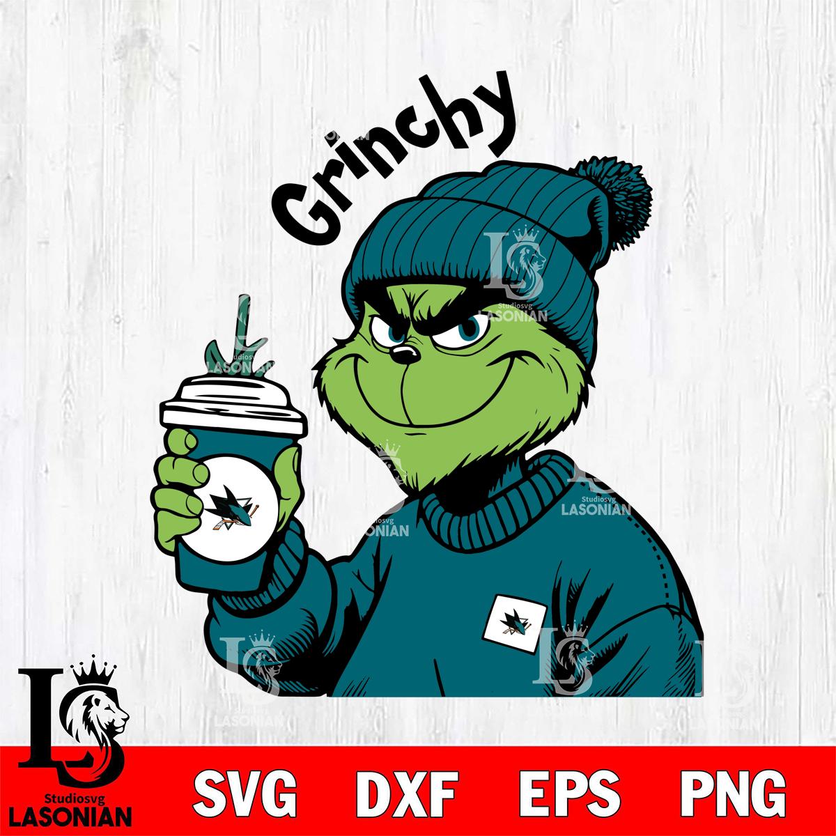 San Jose Sharks Boujee Grinch 10 – lasoniansvg