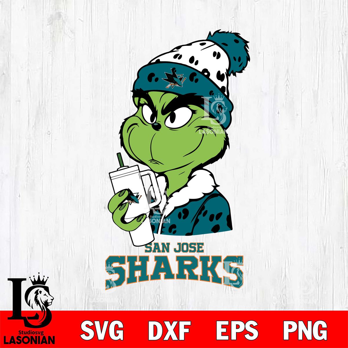 San Jose Sharks Grinch Bougie Leopard – lasoniansvg