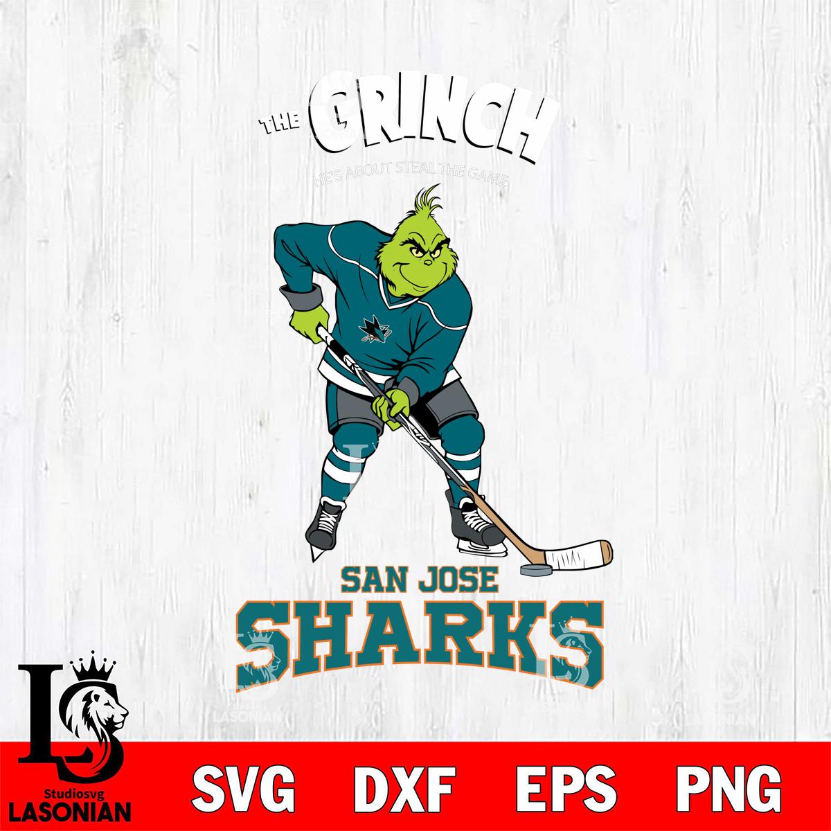 San Jose Sharks The Grinch Hockey The Game – lasoniansvg