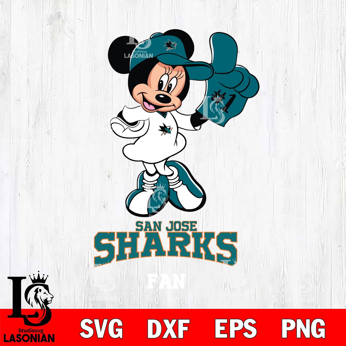 San Jose Sharks #1 Fan Minnie Mouse – lasoniansvg