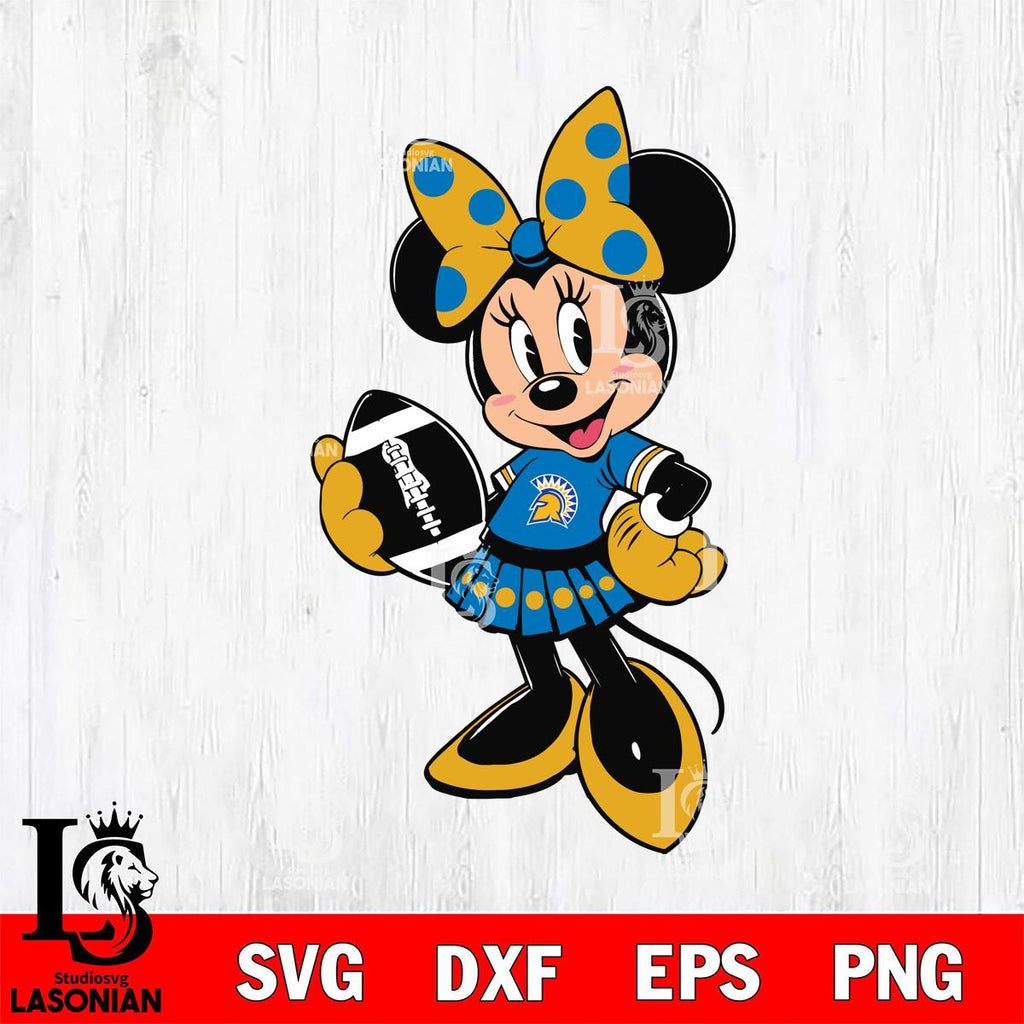 San José State Spartans Minnie Mouse – lasoniansvg