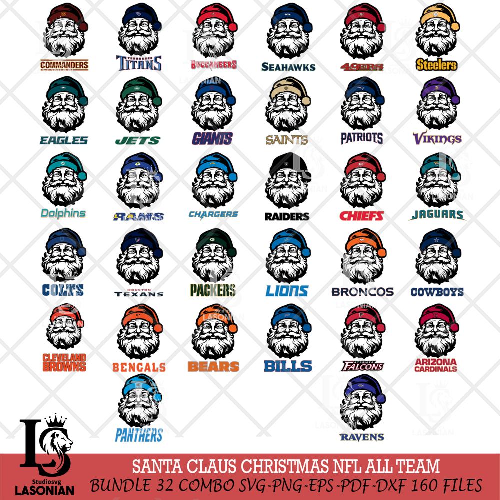 Santa Claus Christmas NFL – lasoniansvg