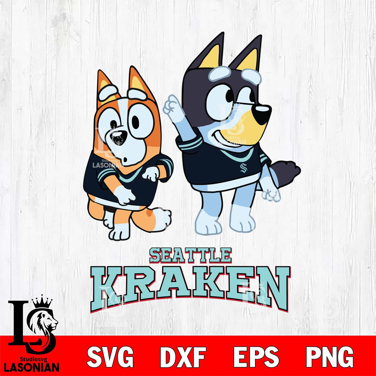 Seattle Kraken Bluey Chilli Mode Dance – lasoniansvg