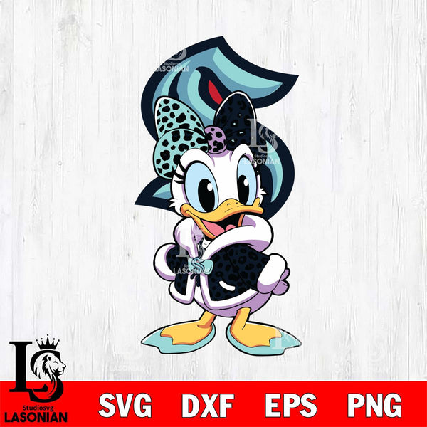 Seattle Kraken Fancy Daisy Duck Disney – lasoniansvg