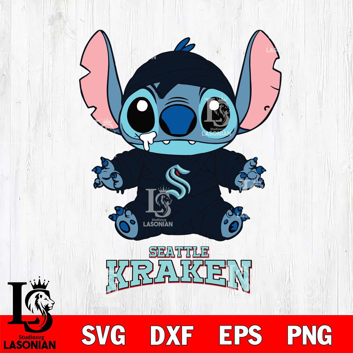 Seattle Kraken Stitch Mummy – lasoniansvg