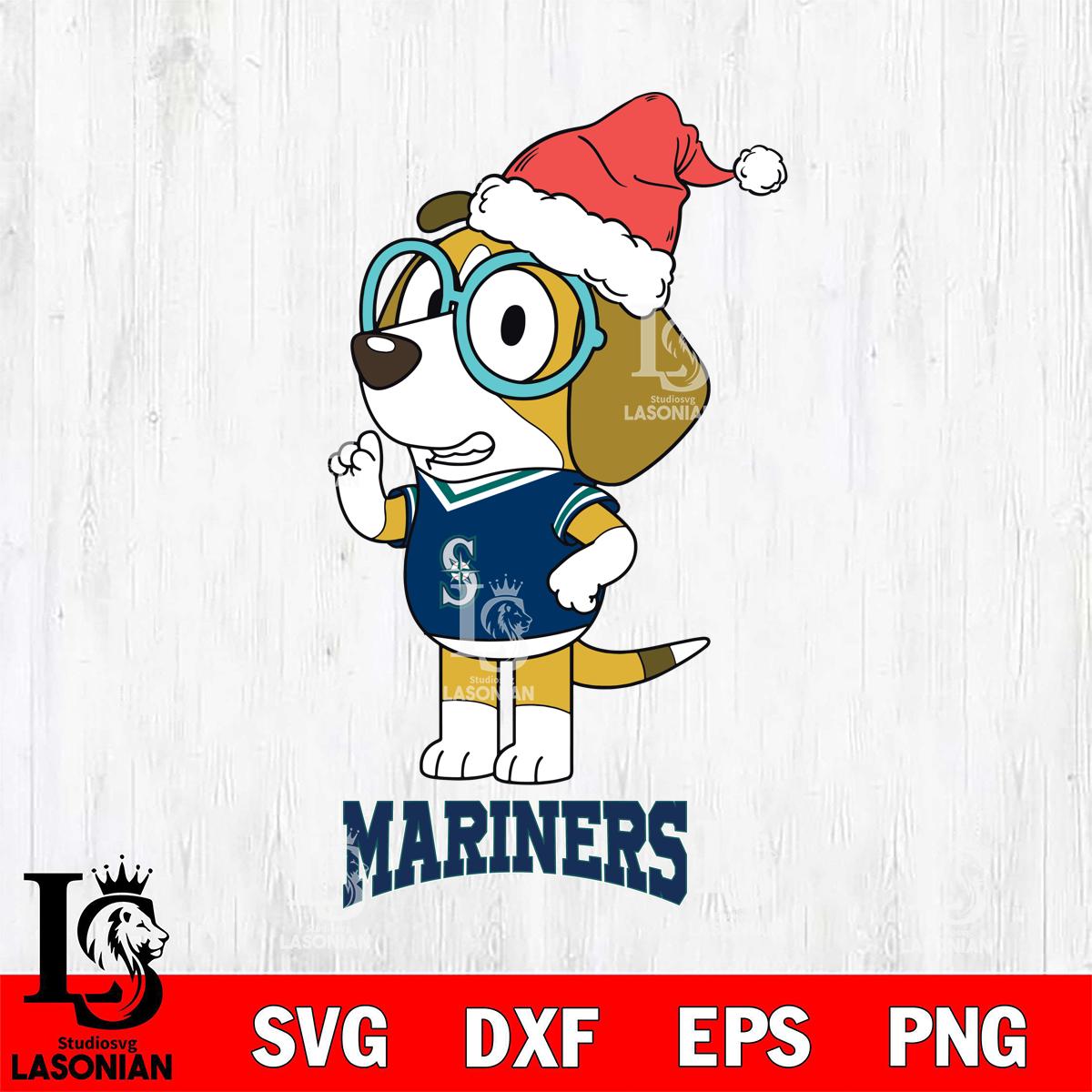 Seattle Mariners Christmas Bluey Honey Sport – lasoniansvg