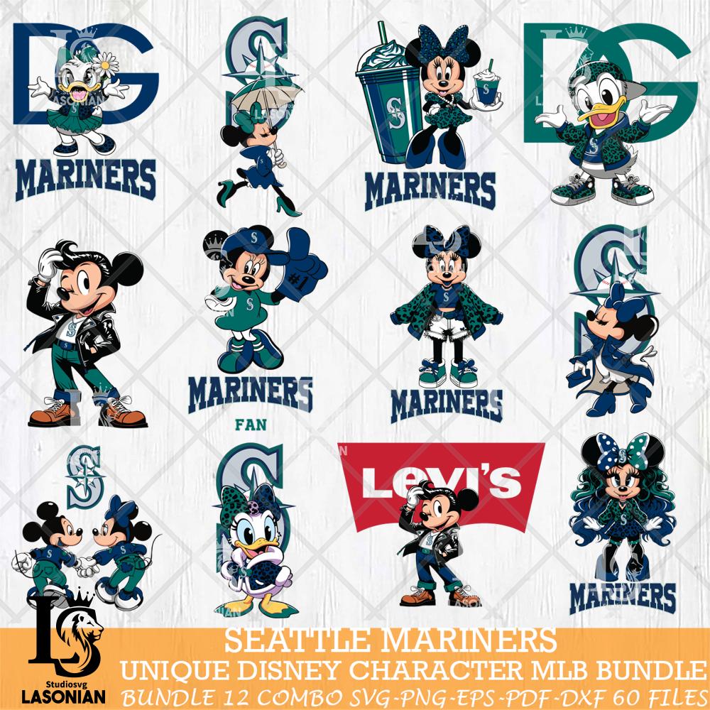 Seattle Mariners Disney character MLB Bundle 12 – lasoniansvg