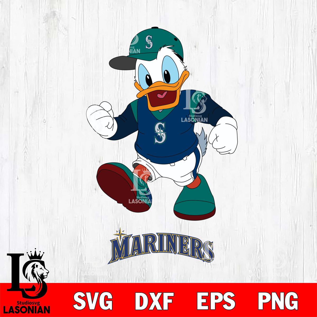 Seattle Mariners Donald Duck Baseball walk – lasoniansvg