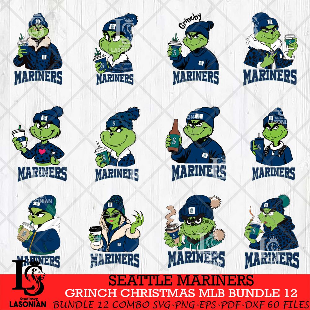 Seattle Mariners Grinch Christmas MLB Bundle 12 – lasoniansvg