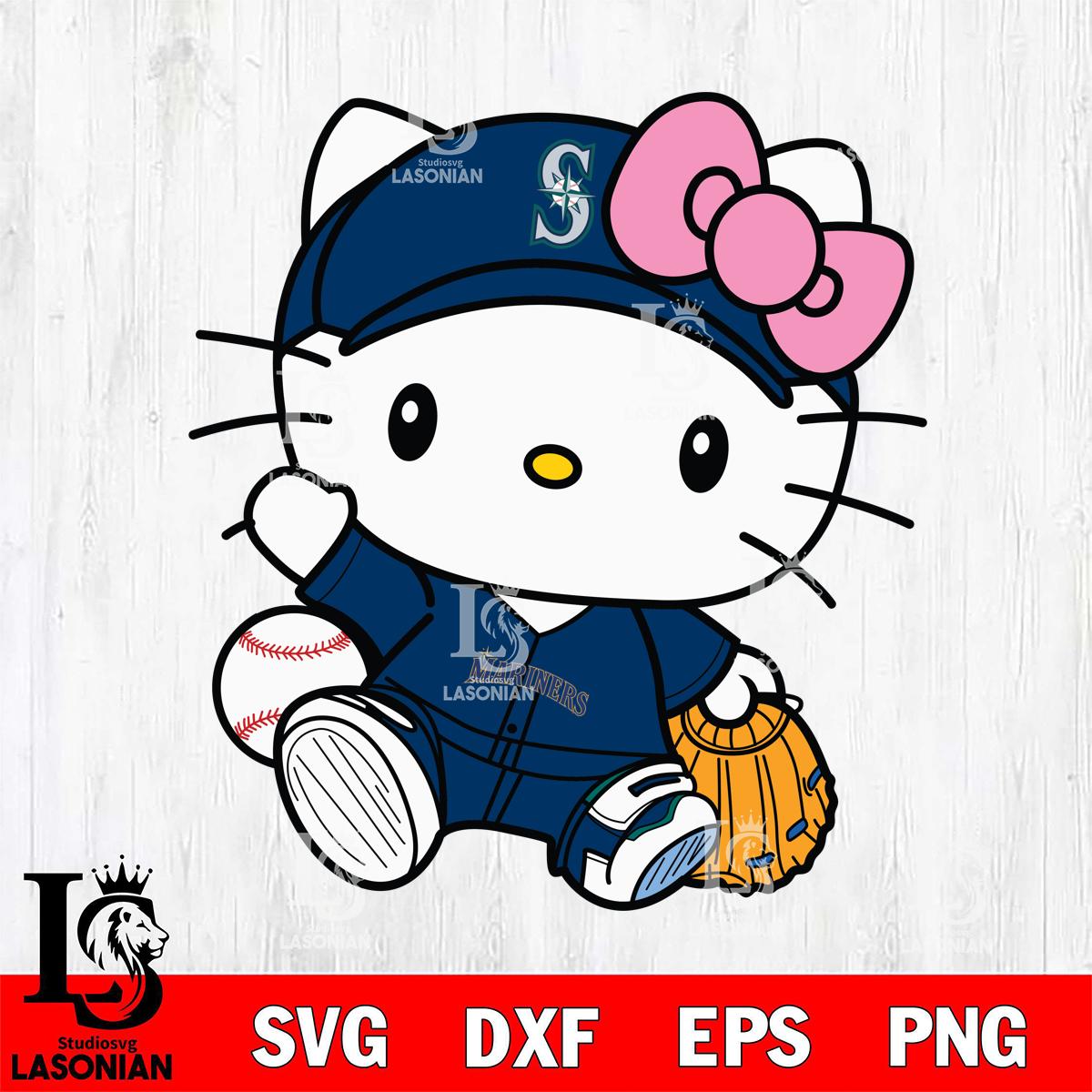Seattle Mariners Hello Kitty Baseball Fly – lasoniansvg
