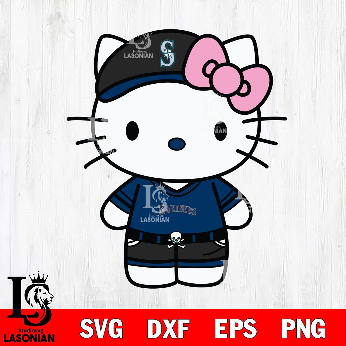 Seattle Mariners Hello Kitty Mlb Baseball – lasoniansvg